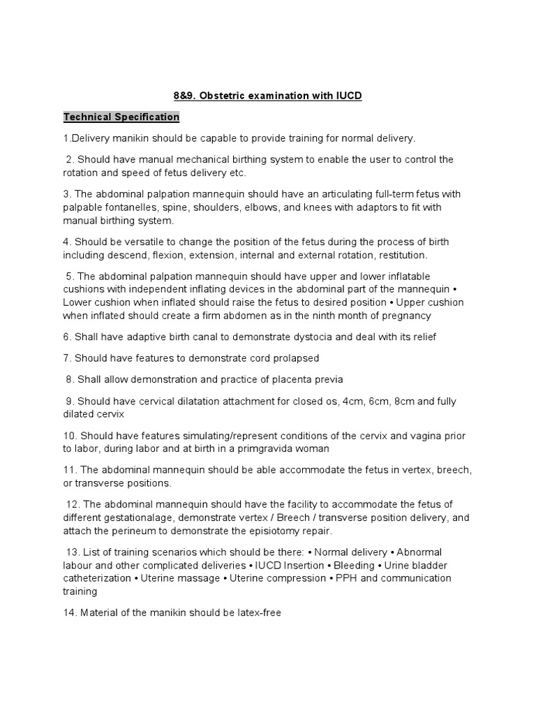 Skill Lab Specifications | PDF | Childbirth | Cardiopulmonary Resuscitation