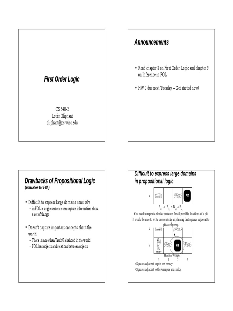 Hunt The Wumpus | PDF | Metalogic | Syntax (Logic)