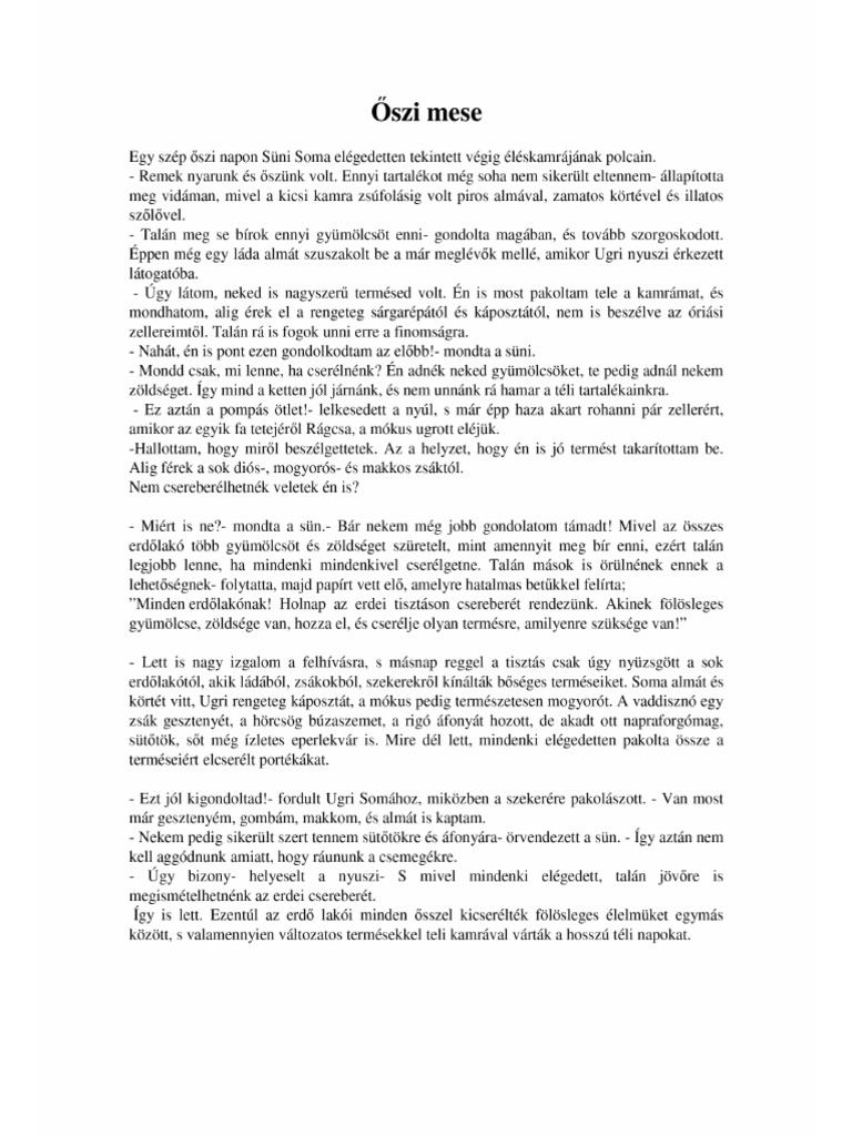 Oszi Mese | PDF