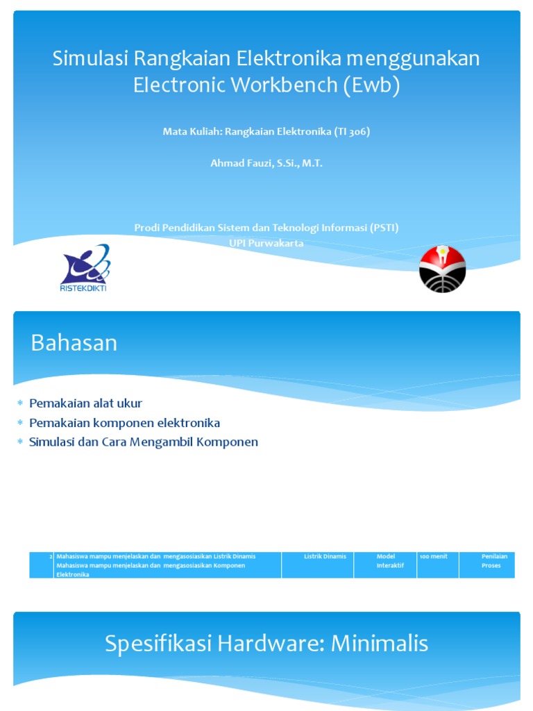 05 Software Simulasi EWB | PDF