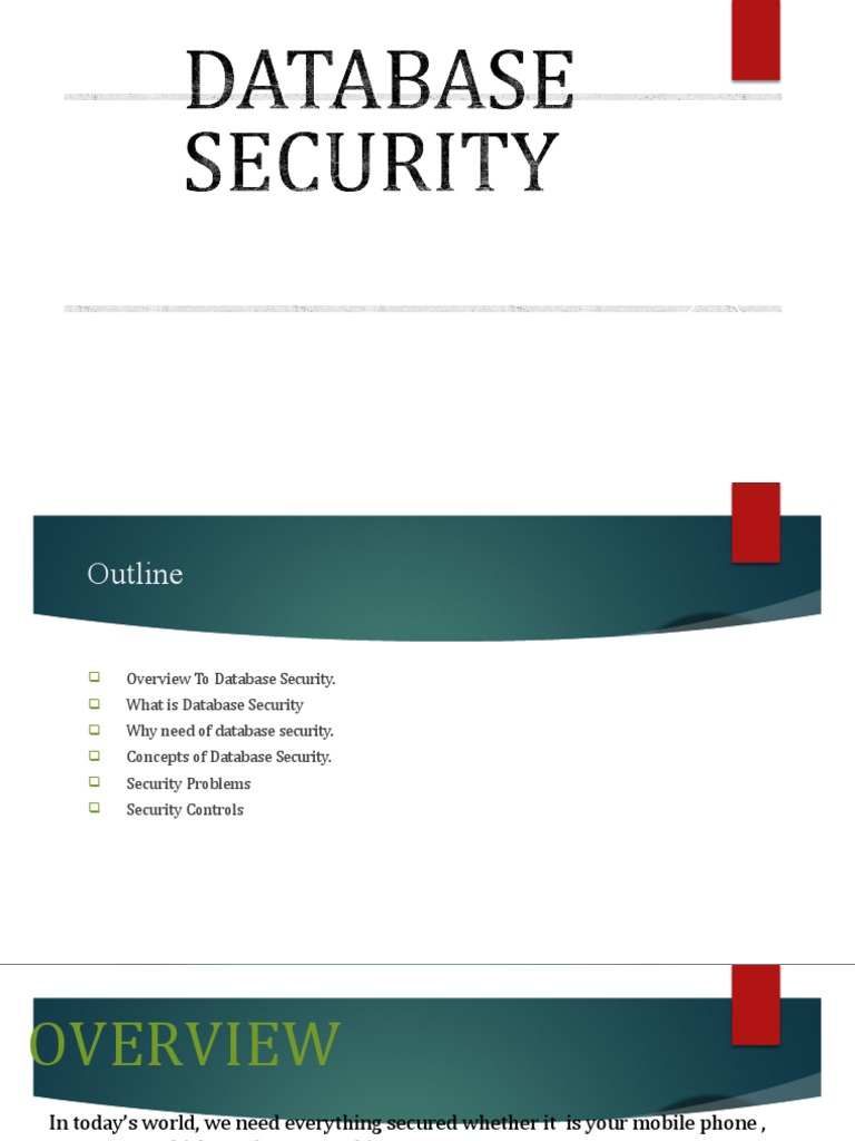 Database Security | PDF | Information Security | Databases