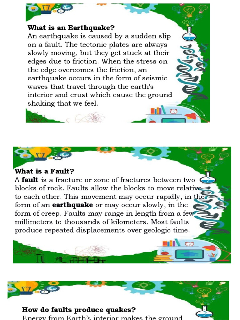 Earthquake PPT Week 1 | PDF | Fault (Geology) | Earthquakes