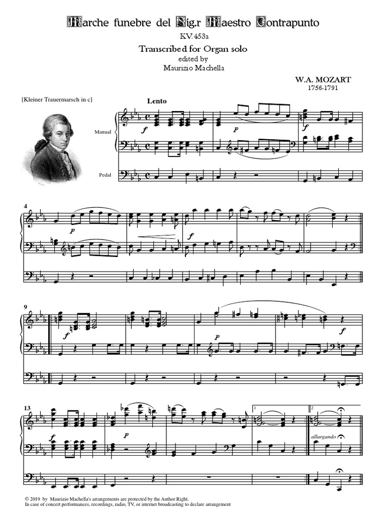 Mozart - Marche Funèbre | PDF