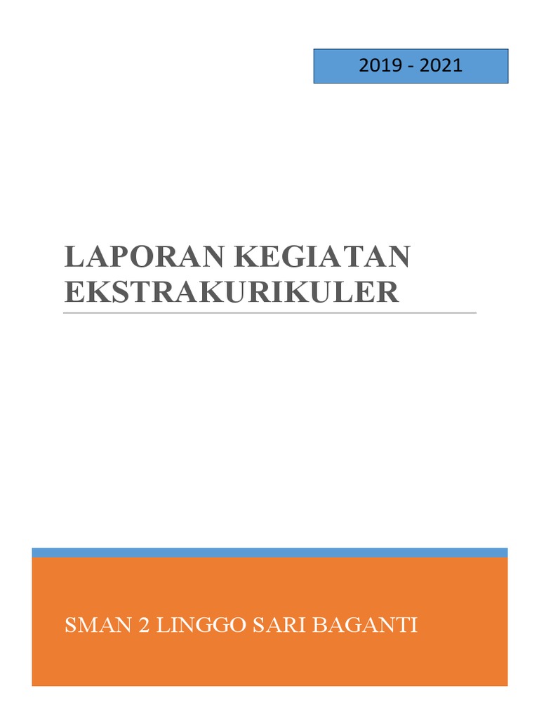 Laporan Kegiatan Ekstrakurikuler | PDF