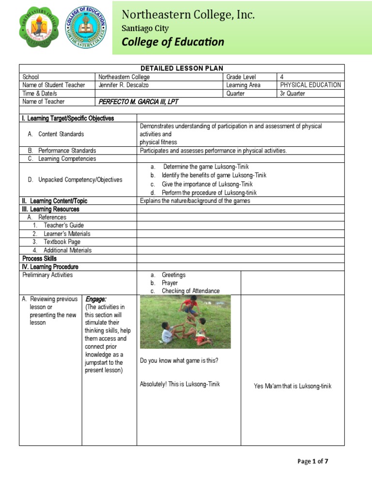 Assessing Student Understanding of Traditional Philippine Games Through ...