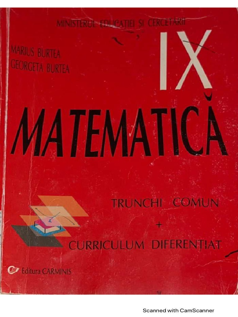 Manualul Matematica Clasa A 9-A - Compressed | PDF