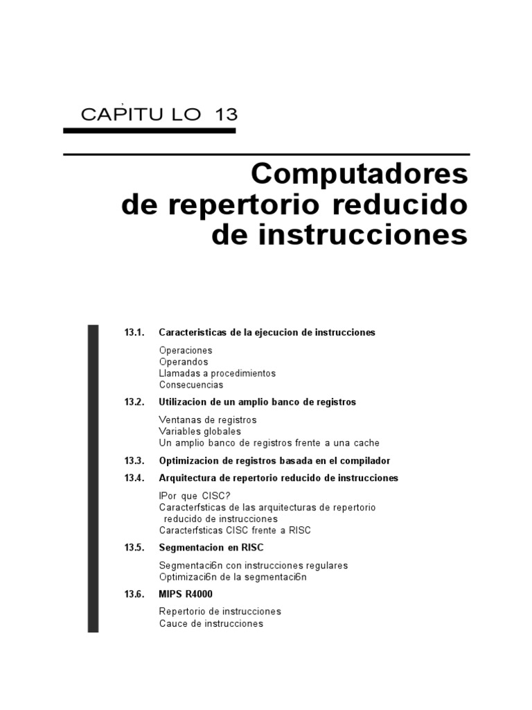 Repertorio Reducido de Instrucciones | PDF | Compilador | Caché ...