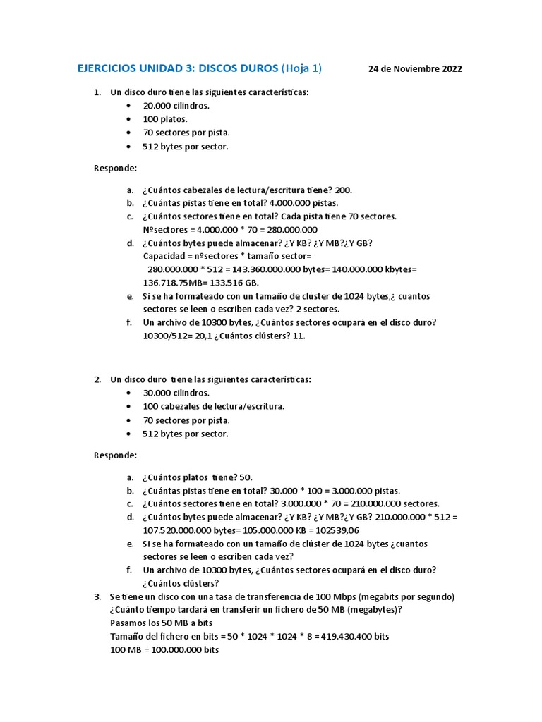 Ejercicios U3 Hoja1 | PDF