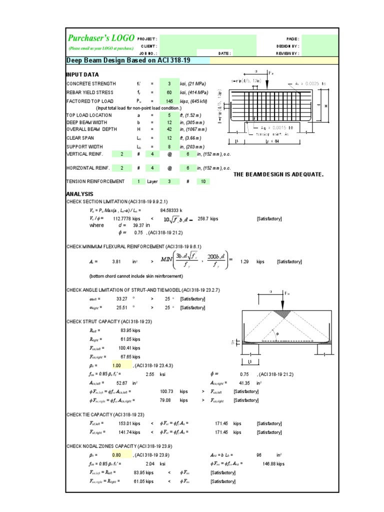 Deep Beam | PDF | Beam (Structure) | Solid Mechanics