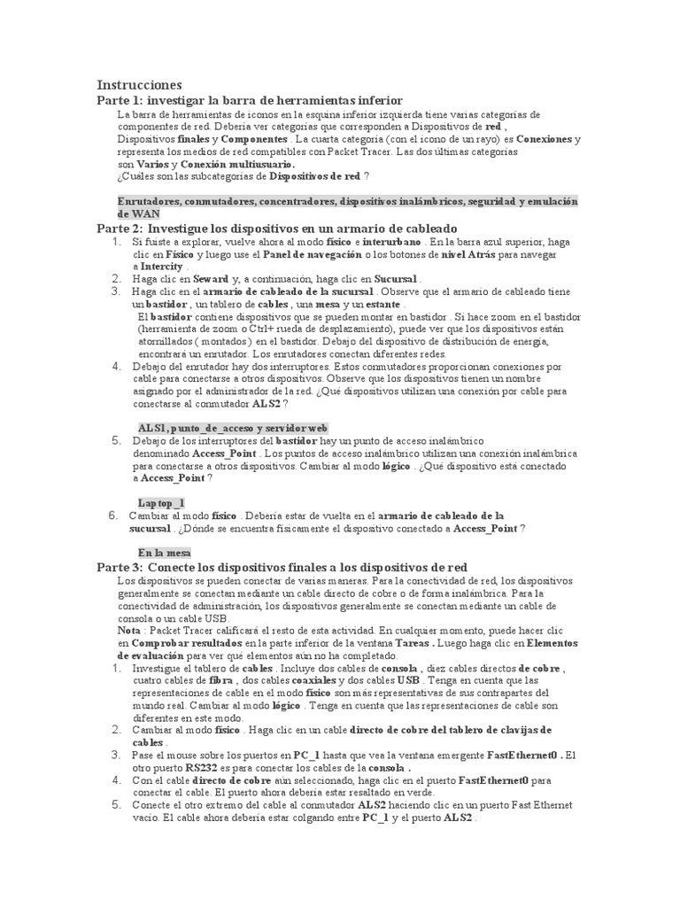 1.0.5 Packet Tracer - Logical and Physical Mode Exploration - Es XL ...