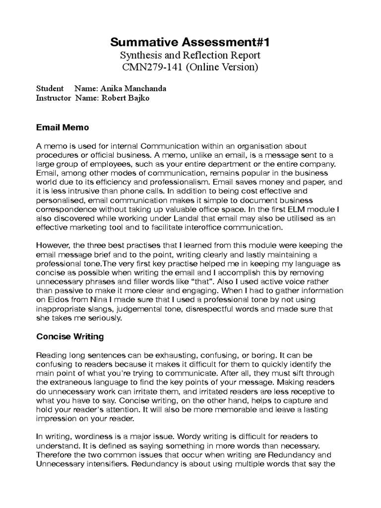 Summative Assessment #1 | PDF | Cognition | Communication