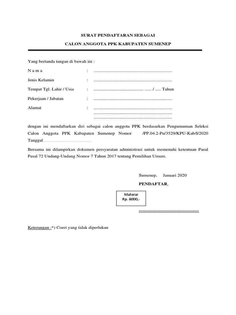 Form Pembentukan PPK PDF | PDF