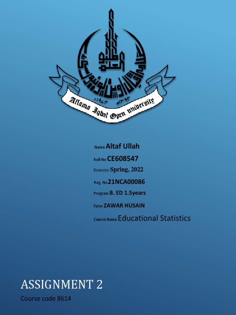 8614 Assignment 2 | PDF