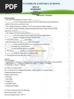 CBSE Class 4 Computers Worksheets (6) - Editing Text in Ms Word-1 | PDF ...
