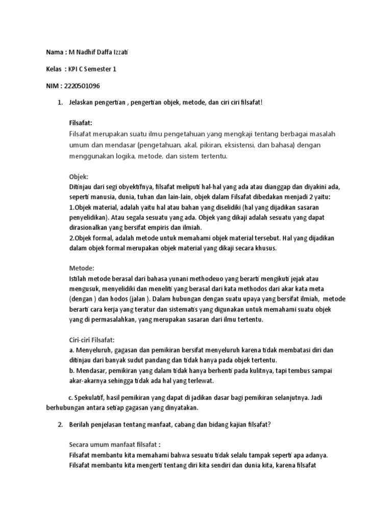 M Nadhif Daffa Izzati UTS | PDF