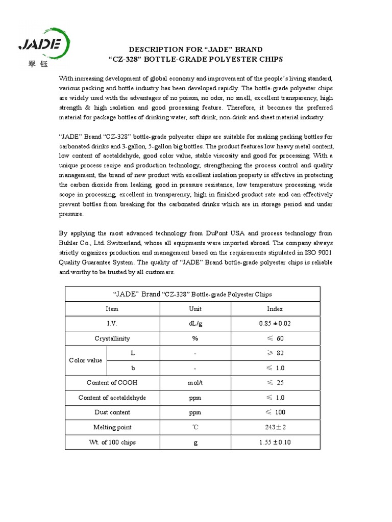 Pet - Jade - CZ 328 | PDF | Polyester | Brand