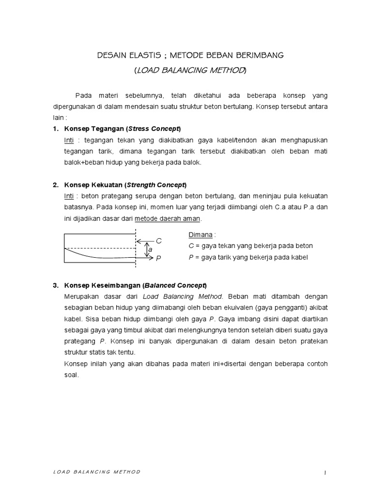 Metode Beban Berimbang Beton | PDF