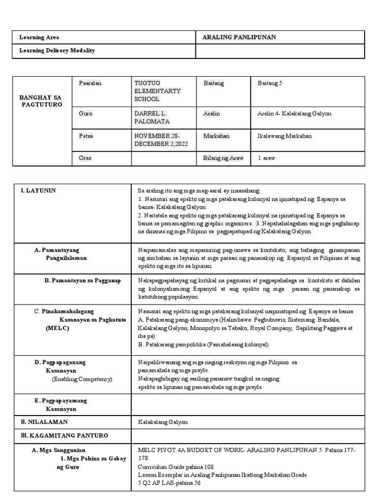 AP5 Q2 WK4 Day 4 | PDF