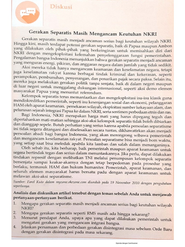 Gerakan Separatis | PDF