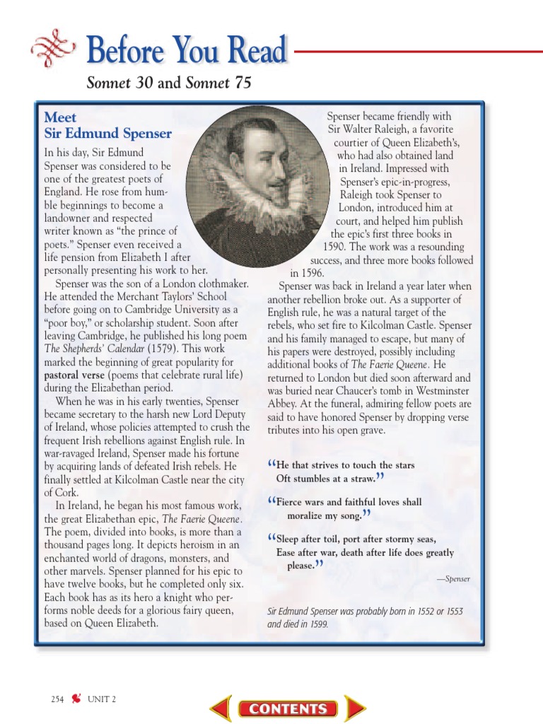 Brit Lit Rennaissance 1 | PDF | Edmund Spenser | Sonnets