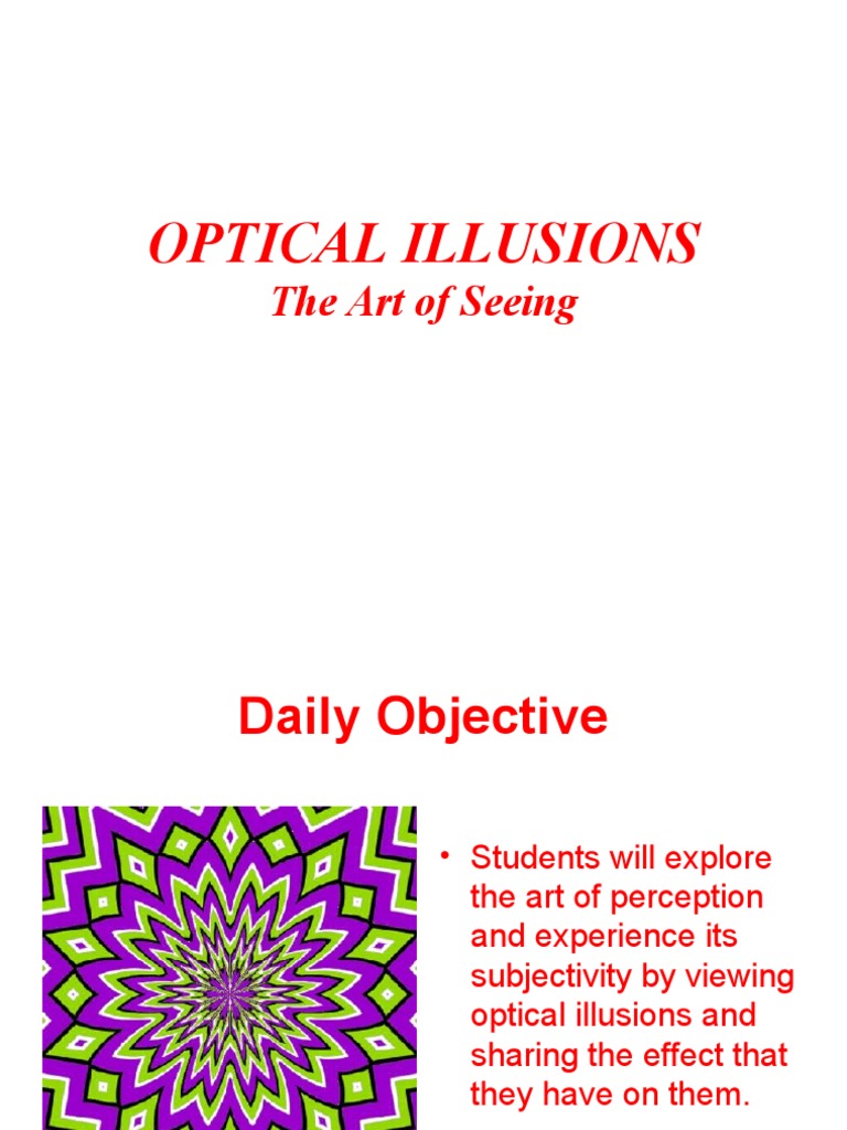 Optical Illusions | PDF | Perception | Illusion