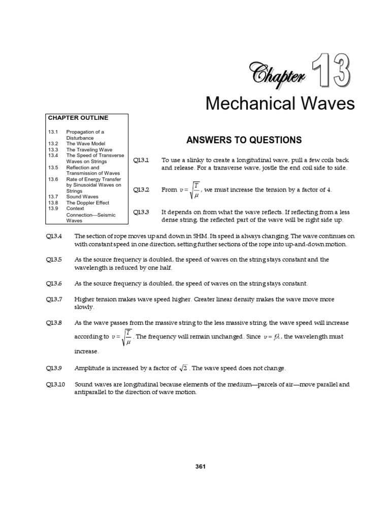Understanding Mechanical Waves Concepts | PDF | Waves | Wavelength