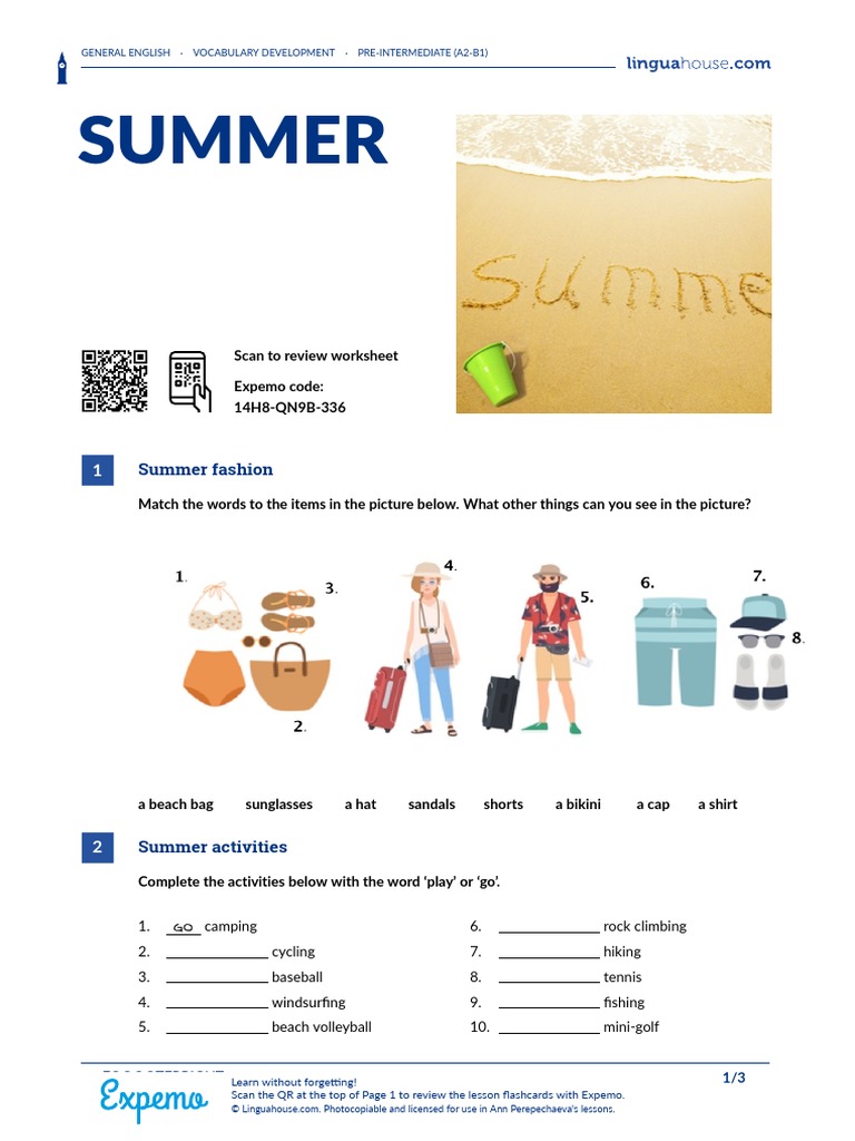 Summer British English Student Ver2 | PDF