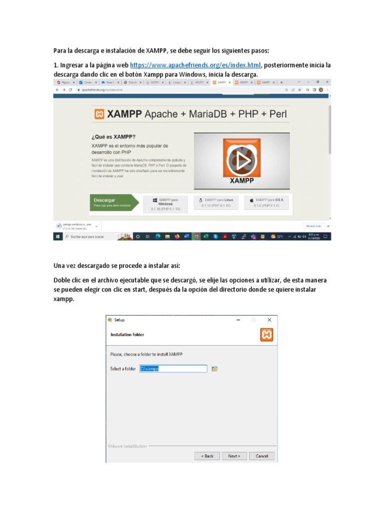 Instalación de XAMPP | PDF