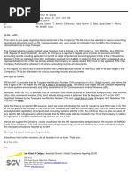 BIR LETTER - Request For TAMP Notice | PDF