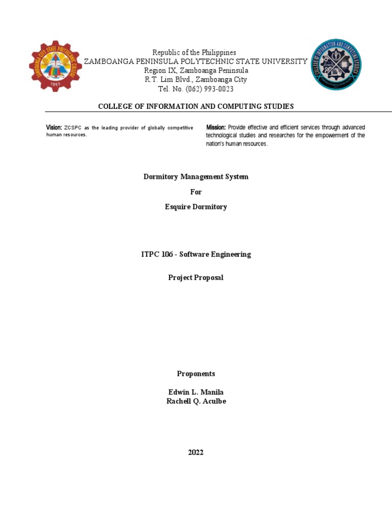 Esquire Dormitory Management System | PDF | Computing | Business