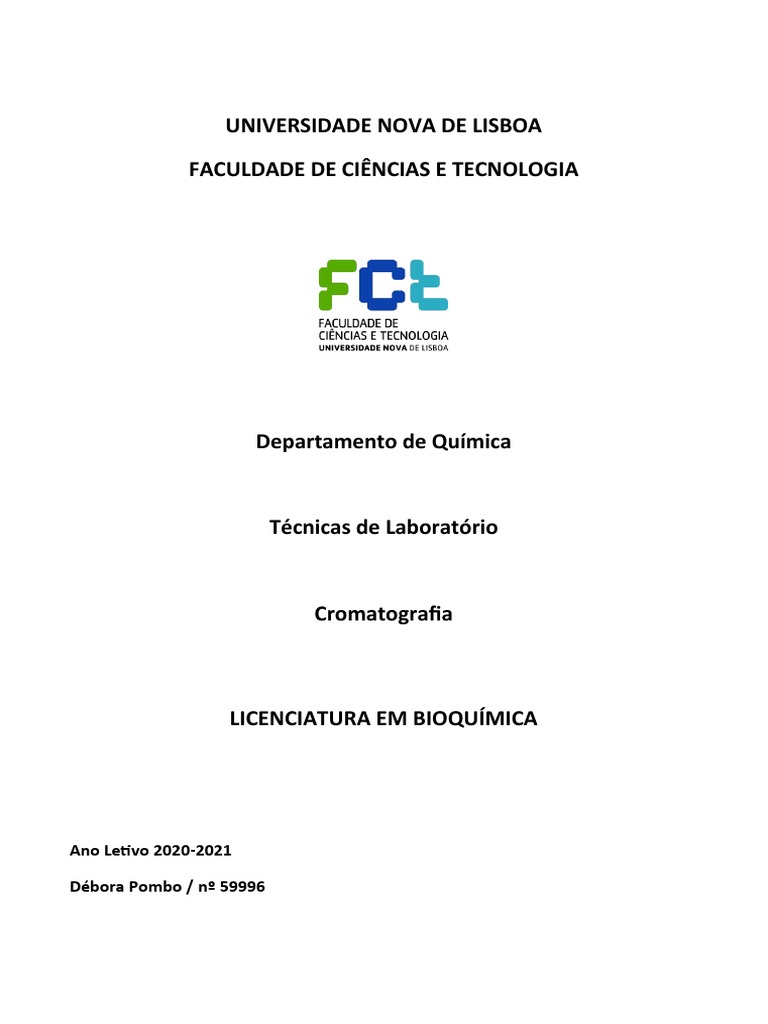 Separação de Trimiristina por Cromatografia | PDF | Cromatografia | Química
