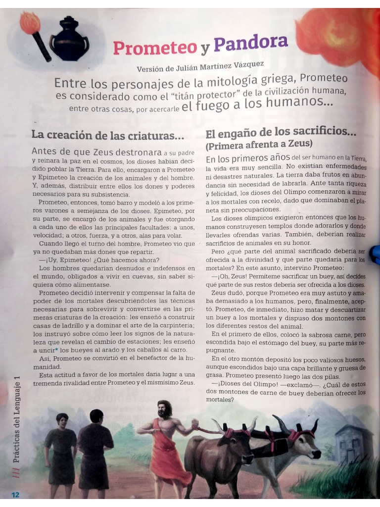 Mito Prometeo y Pandora | PDF