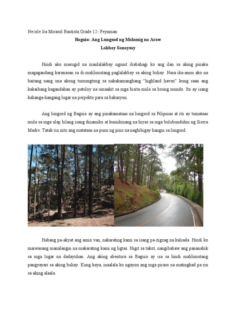 Baguio - Ang Lungsod NG Malamig Na Araw | PDF