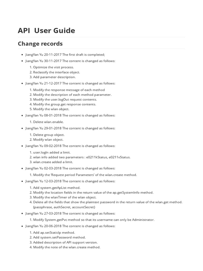 AP Northbound-API-User-Guide - v1.9 | PDF | Login | Password