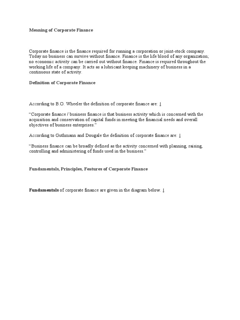 Understanding Corporate Finance Essentials | PDF | American Depositary ...