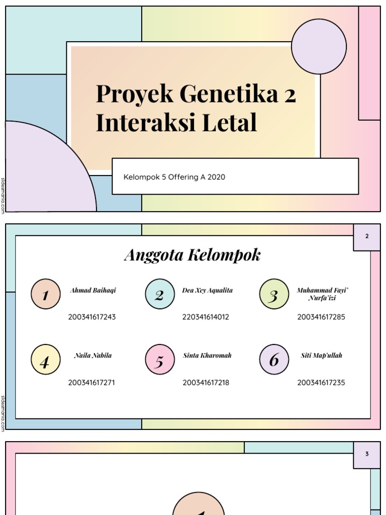 Kelompok 5 Genetika 2 Interaksi Letal Offr A | PDF