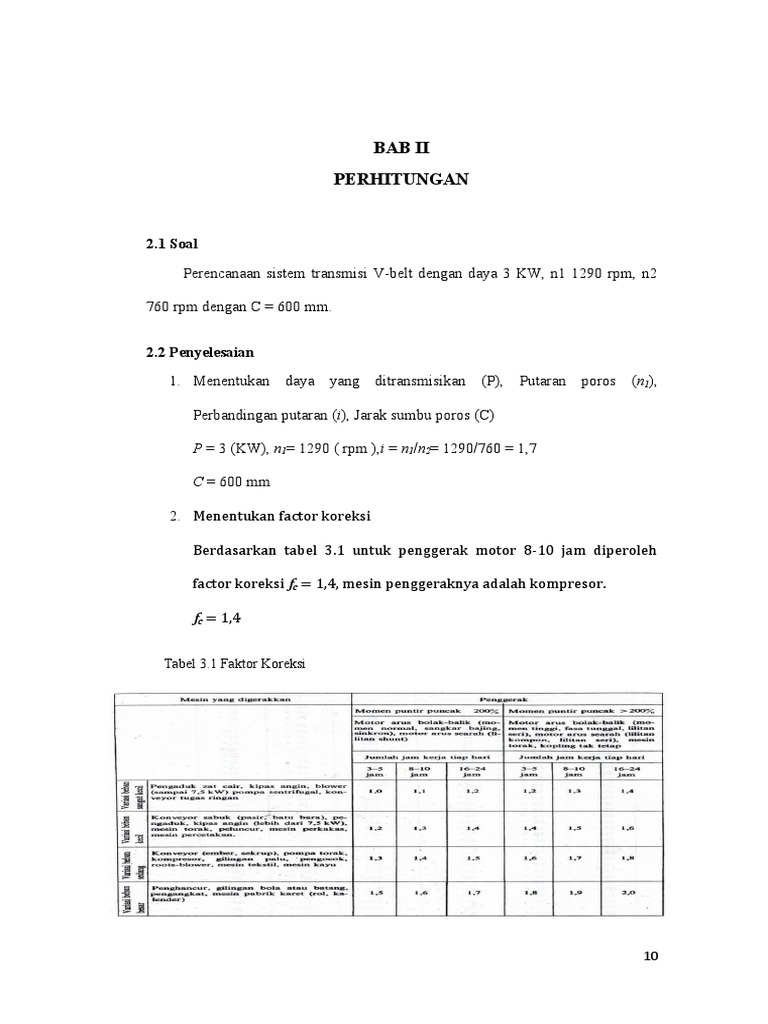 Bab 2 Perhitungan | PDF