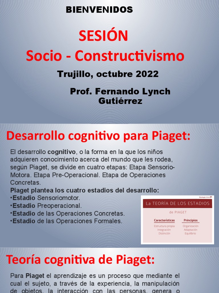 4 - Socioconstructivismo Vigotski | PDF | Aprendizaje | Constructivismo (filosofía de la educación)