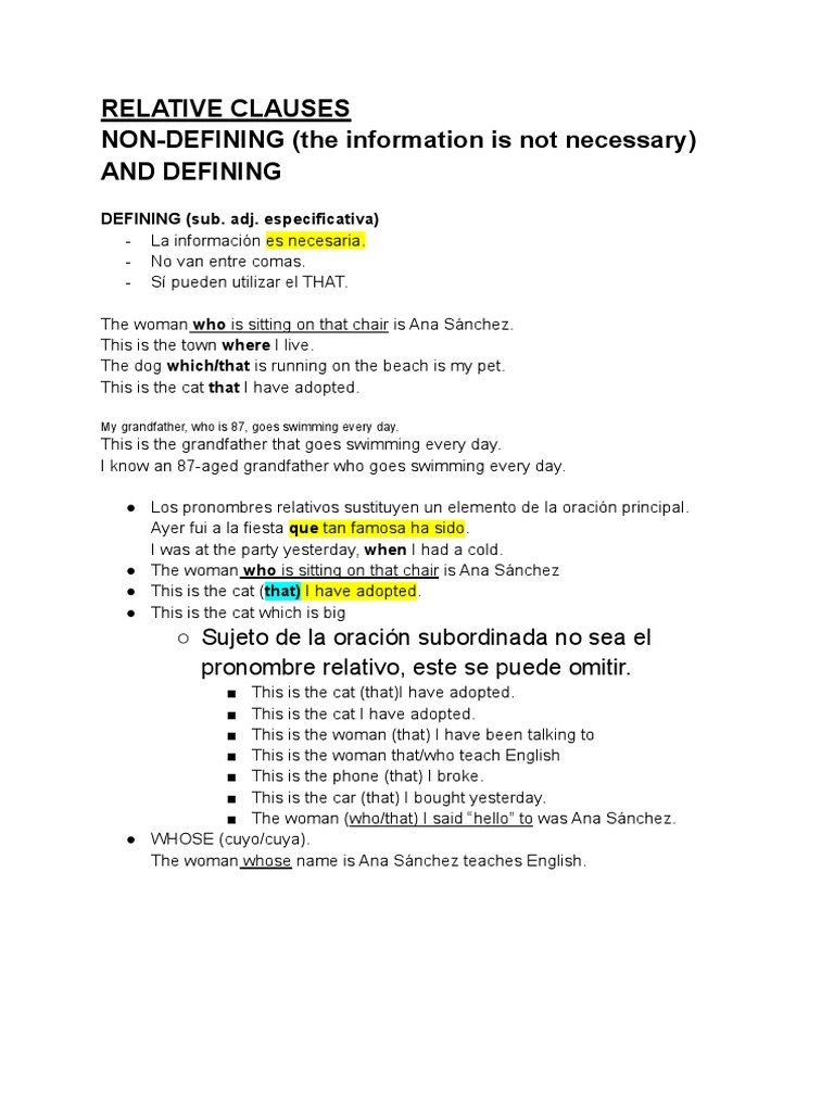Understanding Relative Clauses | PDF | Linguistic Morphology | Linguistics