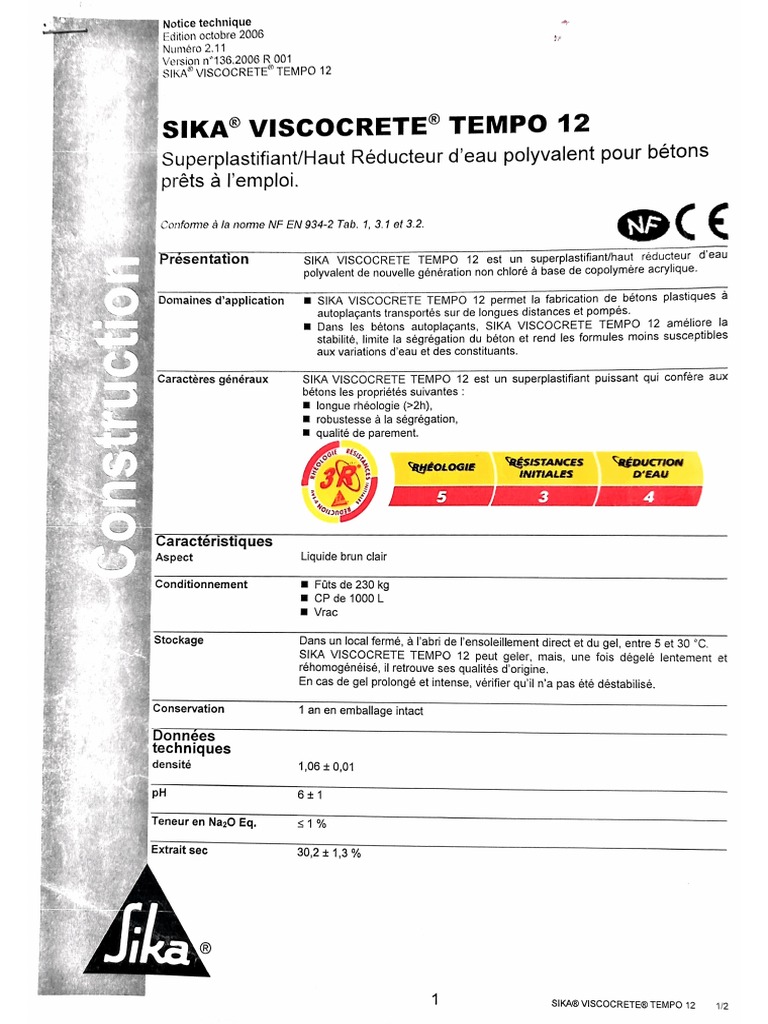 Sika Viscocrete | PDF