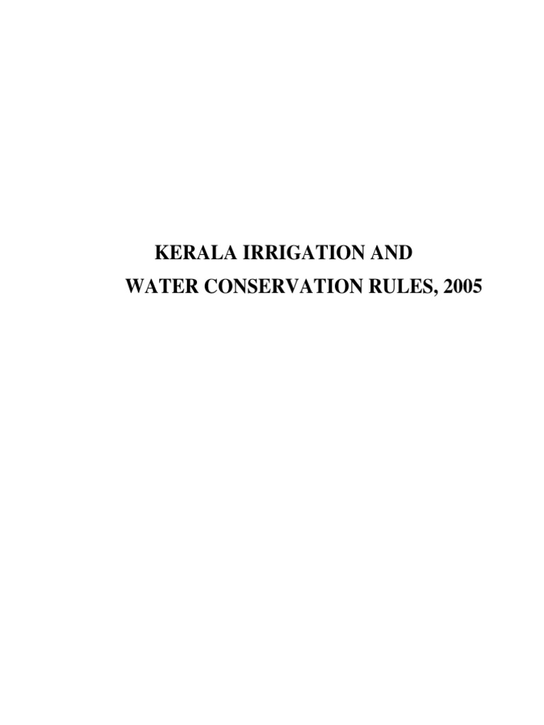 Irrigation and Water Conservation Rules 2005 | PDF | Cheque | Financial Audit