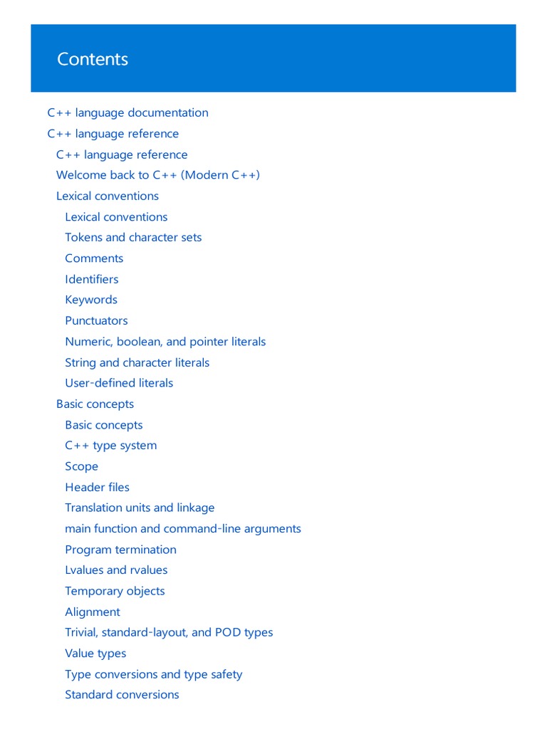 C Programming Guide By Microsoft Pdf C C Programming Language 