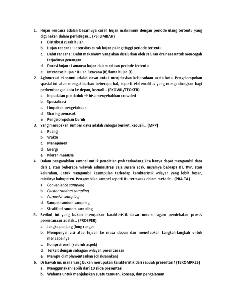 Soal Kompre 17 Lur | PDF