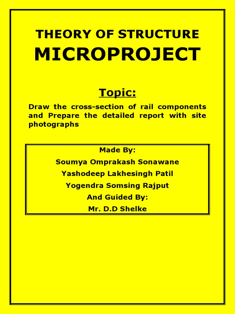 Theory of Structure Microproject | PDF | Beam (Structure) | Bending