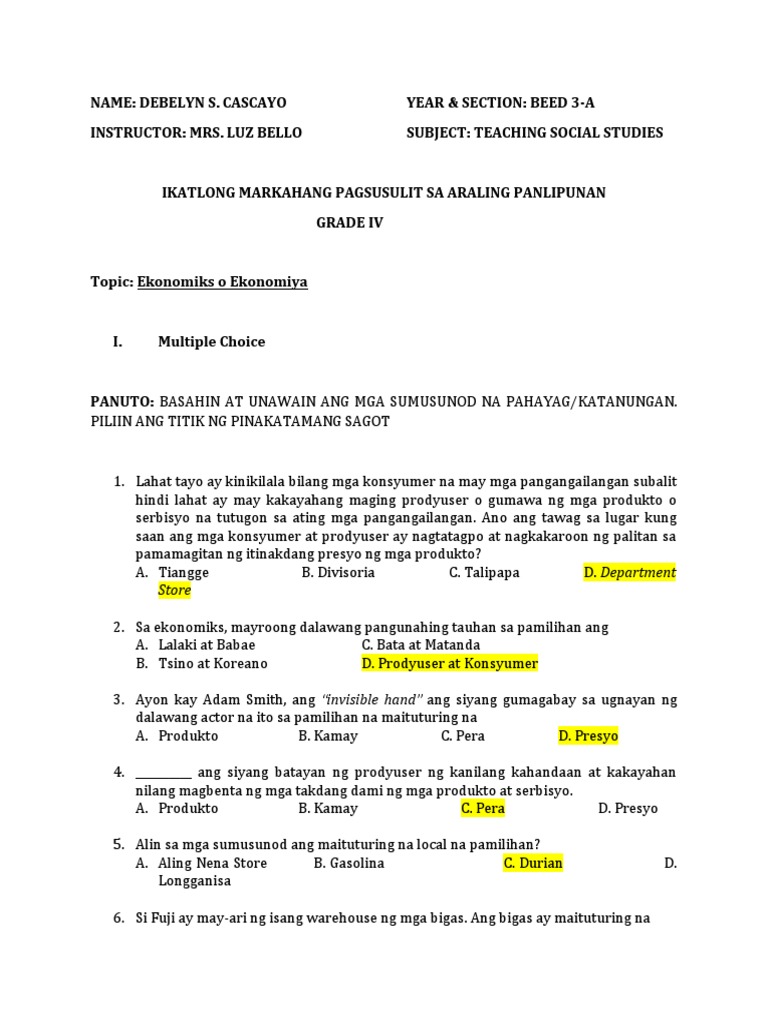 Diding (Assessment-Socstud) | PDF