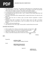Poem Recital Judging Criteria | PDF | Poetry | Communication