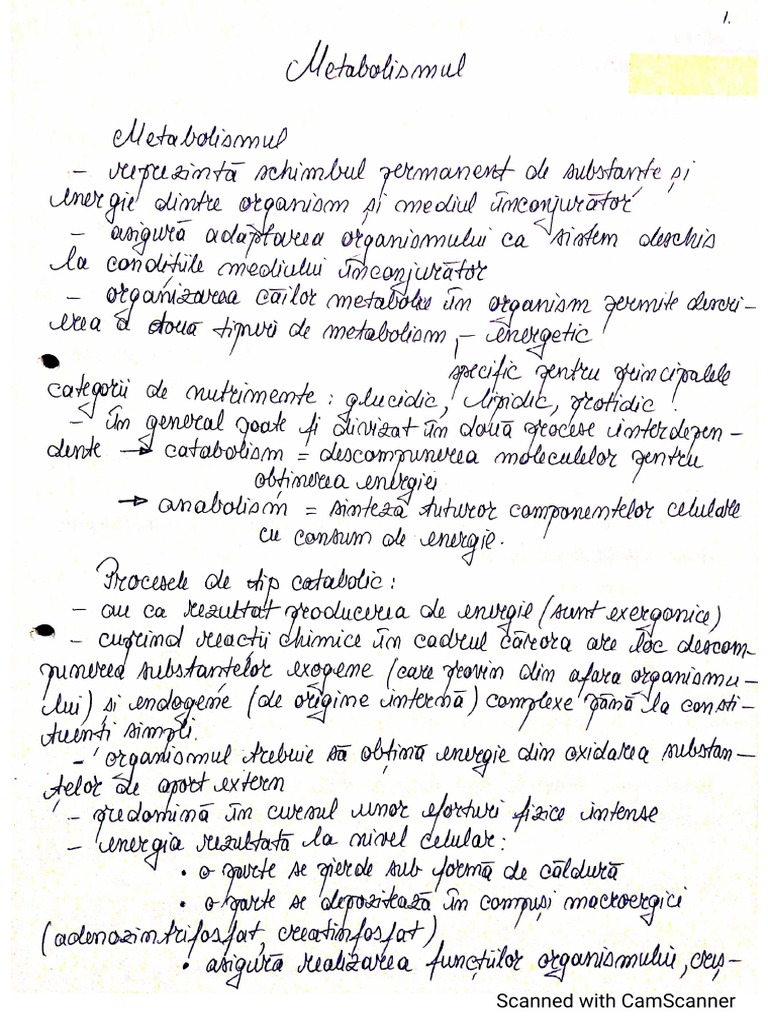 METABOLISMUL | PDF