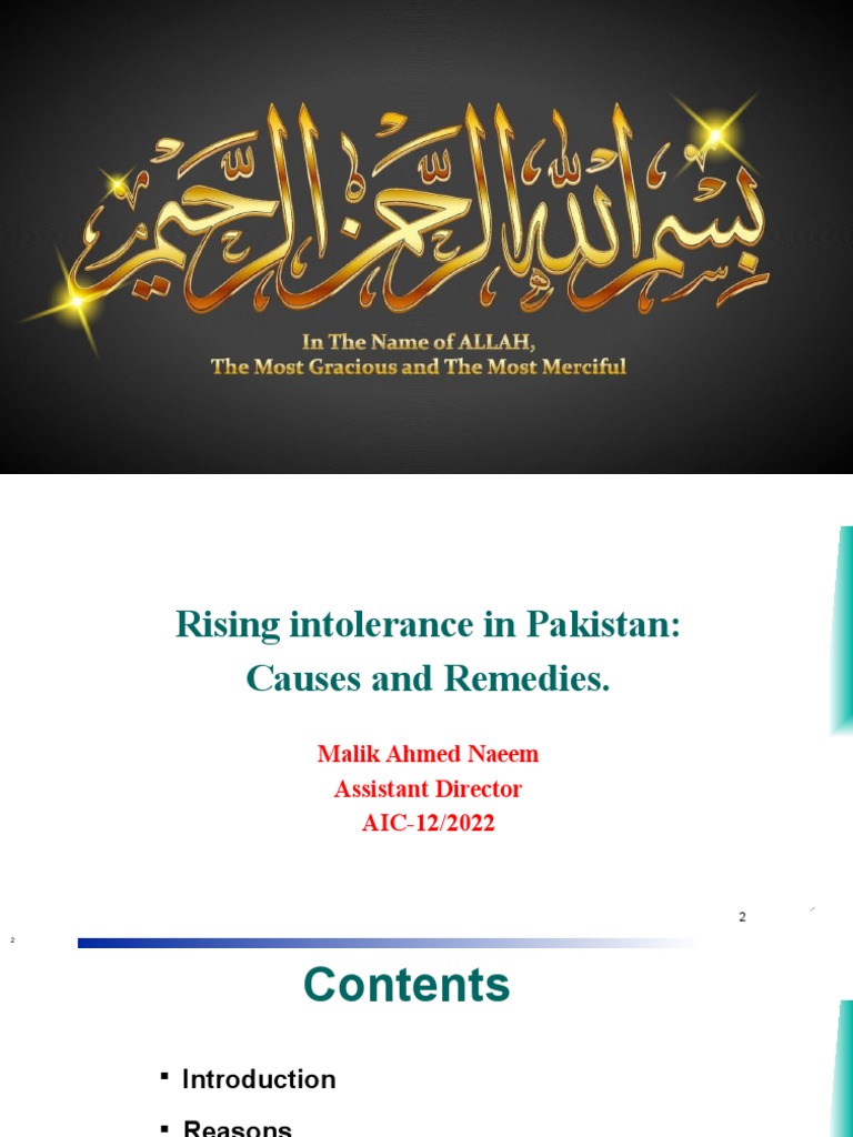 Rising Political Intolerance in Pakistan | PDF | Career & Growth ...