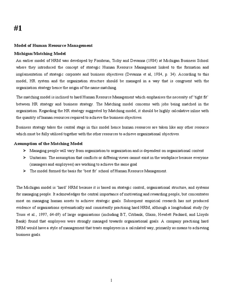 HRM Assignmnet 2 | PDF