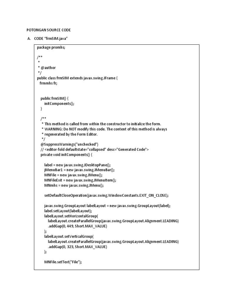 Potongan Source Code | PDF | Computer Data | Computing Potongan Source Code | PDF | Computer Data | Computing